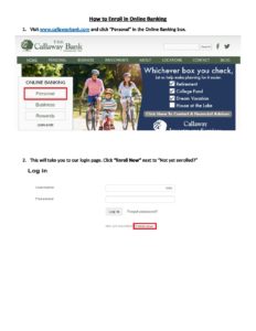 Customer Online Banking & Estatement Enrollment | The Callaway Bank